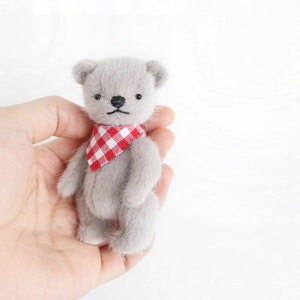 Mini Teddy Bear Sewing Pattern Artist Teddy Bear Pattern Miniature ...