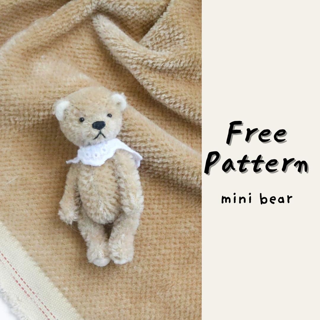 FREE Mini Bear Sewing Pattern Artist Teddy Bear Sewing Pattern PDF ...