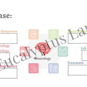 PRINTABLE Nursing Concept Map/ System Based/nclex Prep/nursing Notes ...