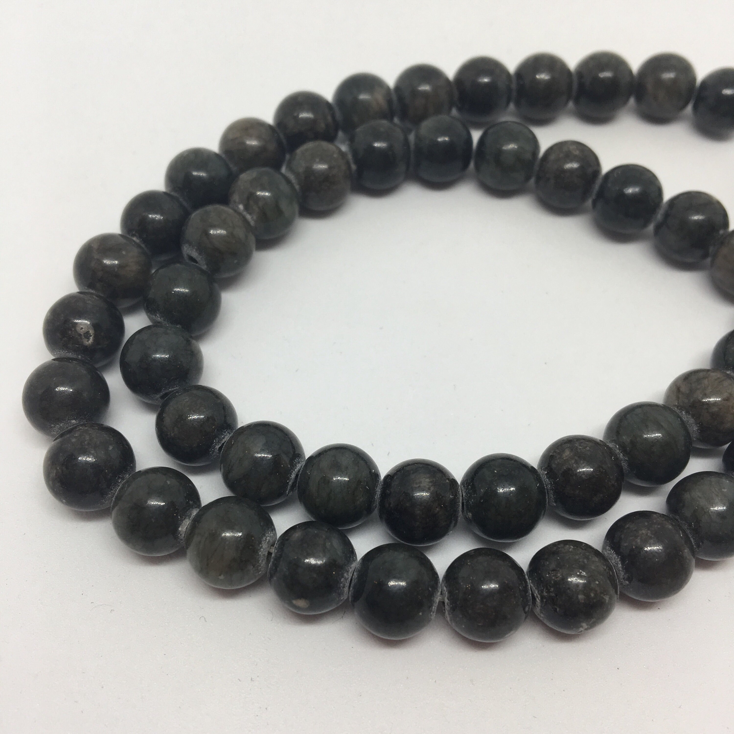 Stones Smooth Dark Green Round 8mm - Etsy UK