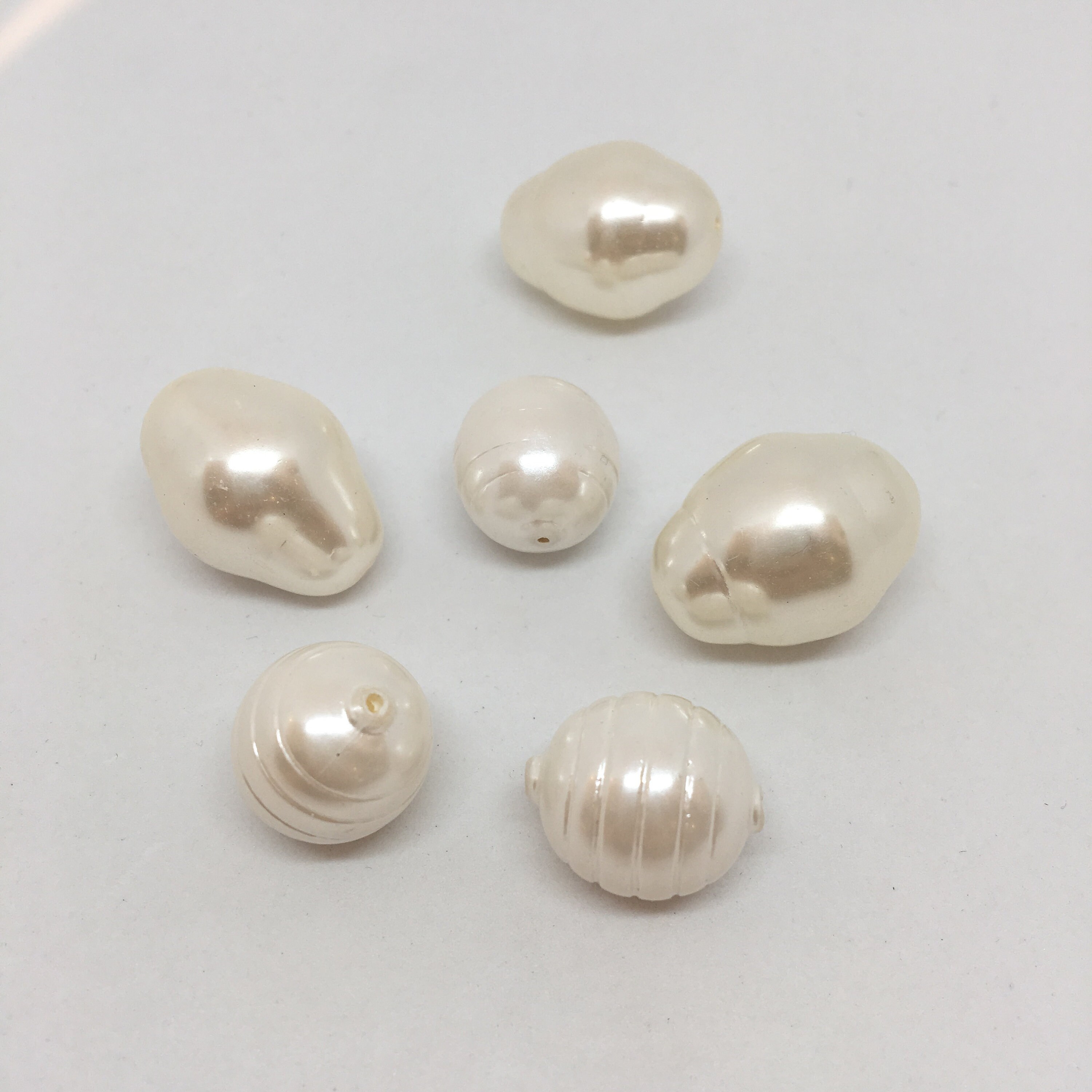 Madre de perla color blanco diferentes formas - Etsy España