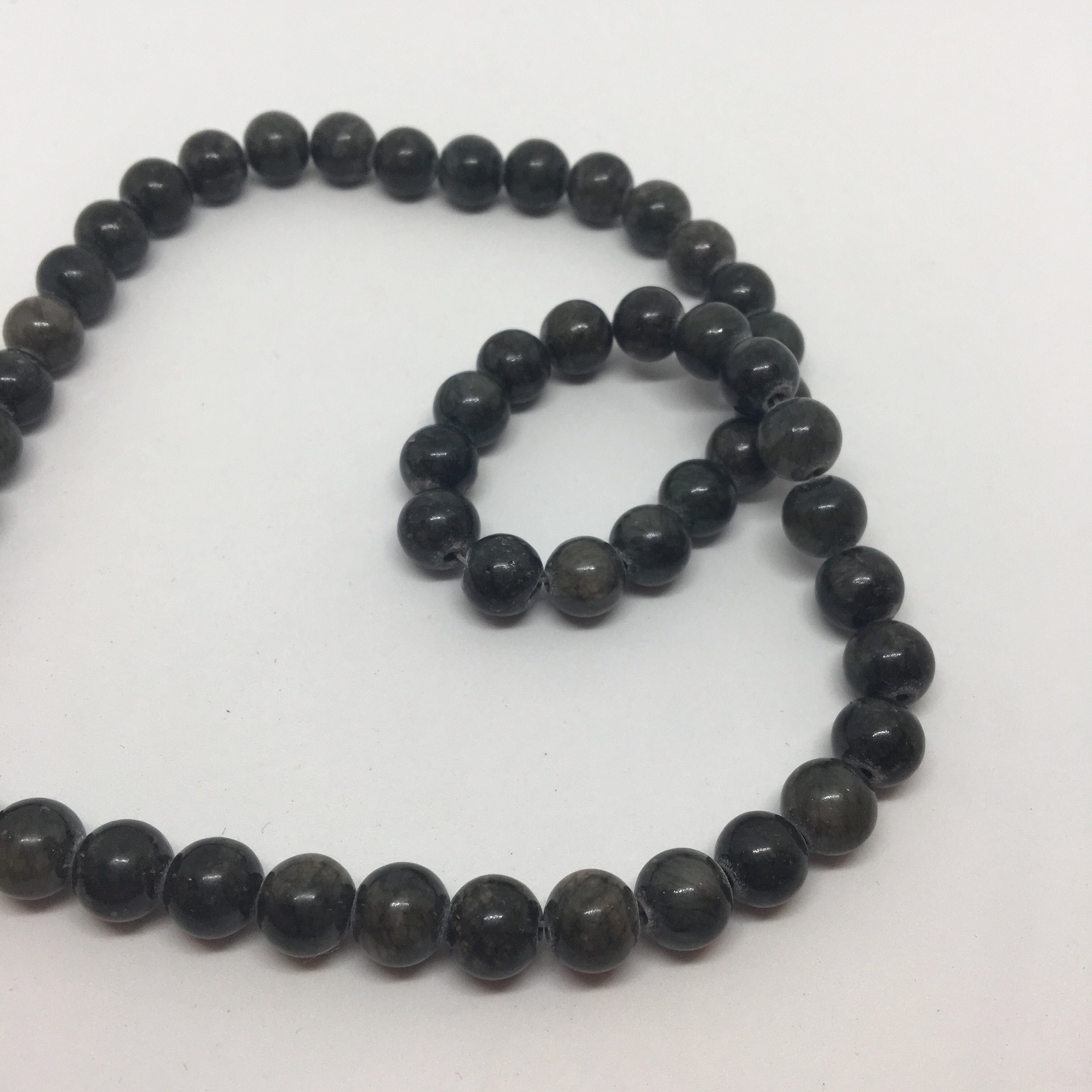 Stones Smooth Dark Green Round 8mm - Etsy UK