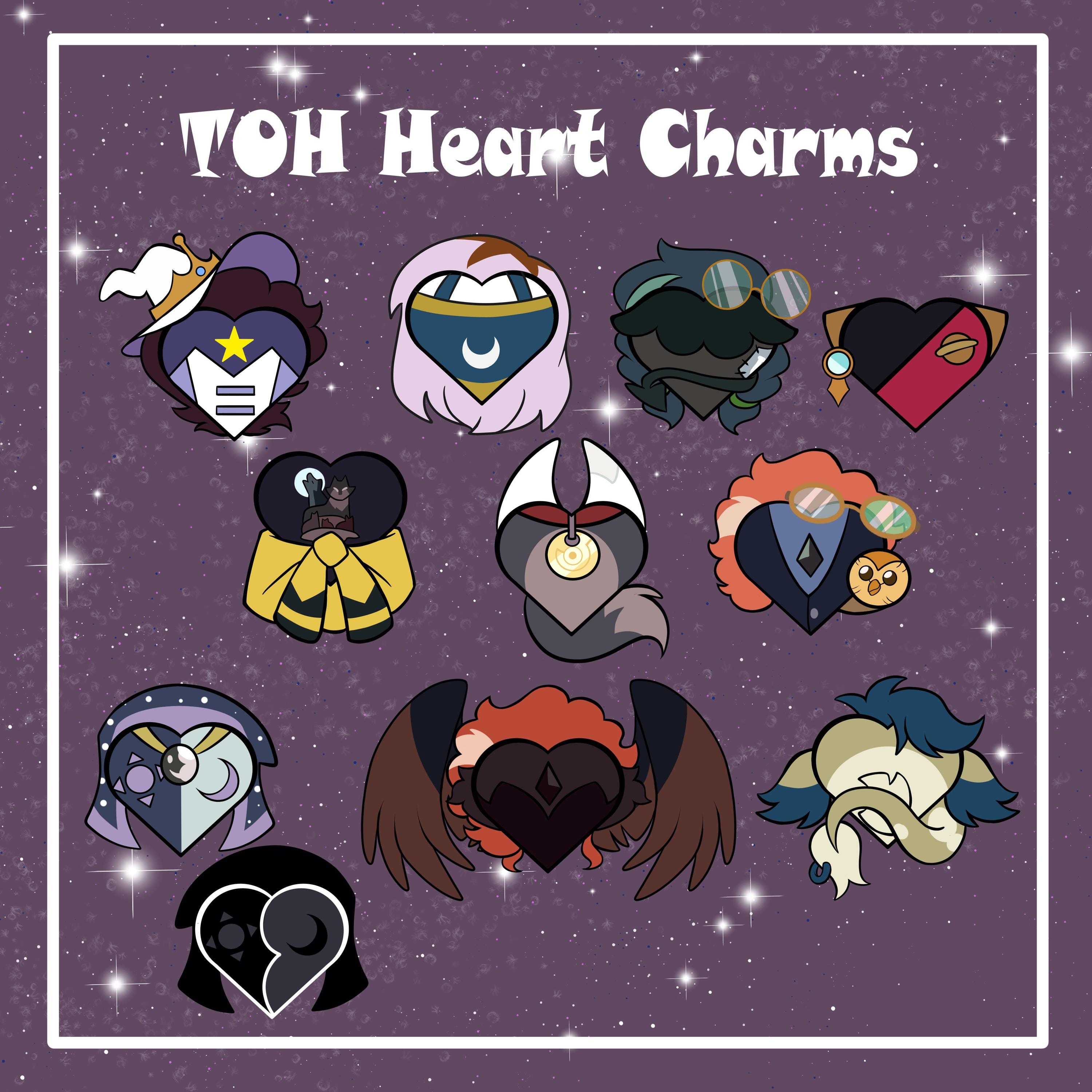 TOH Heart Charms - Etsy