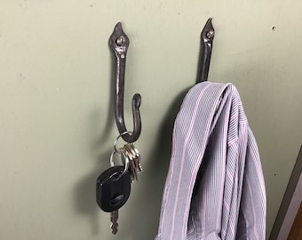 Hand Forged Wall Hook - Etsy
