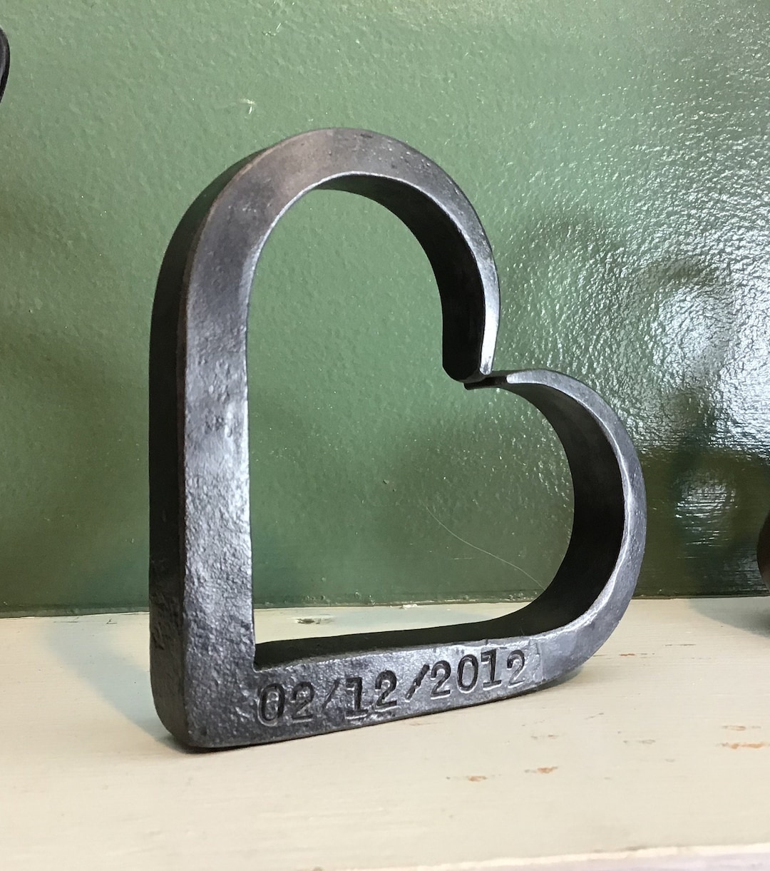 Hand Forged Steel Heart - Etsy