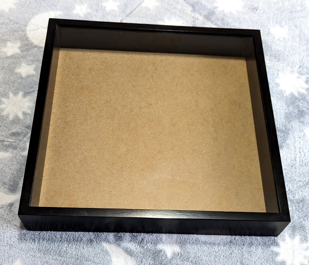 Wooden Large Deep Frame for Creativity. Frame With Glass 35x35cm. Frame ...