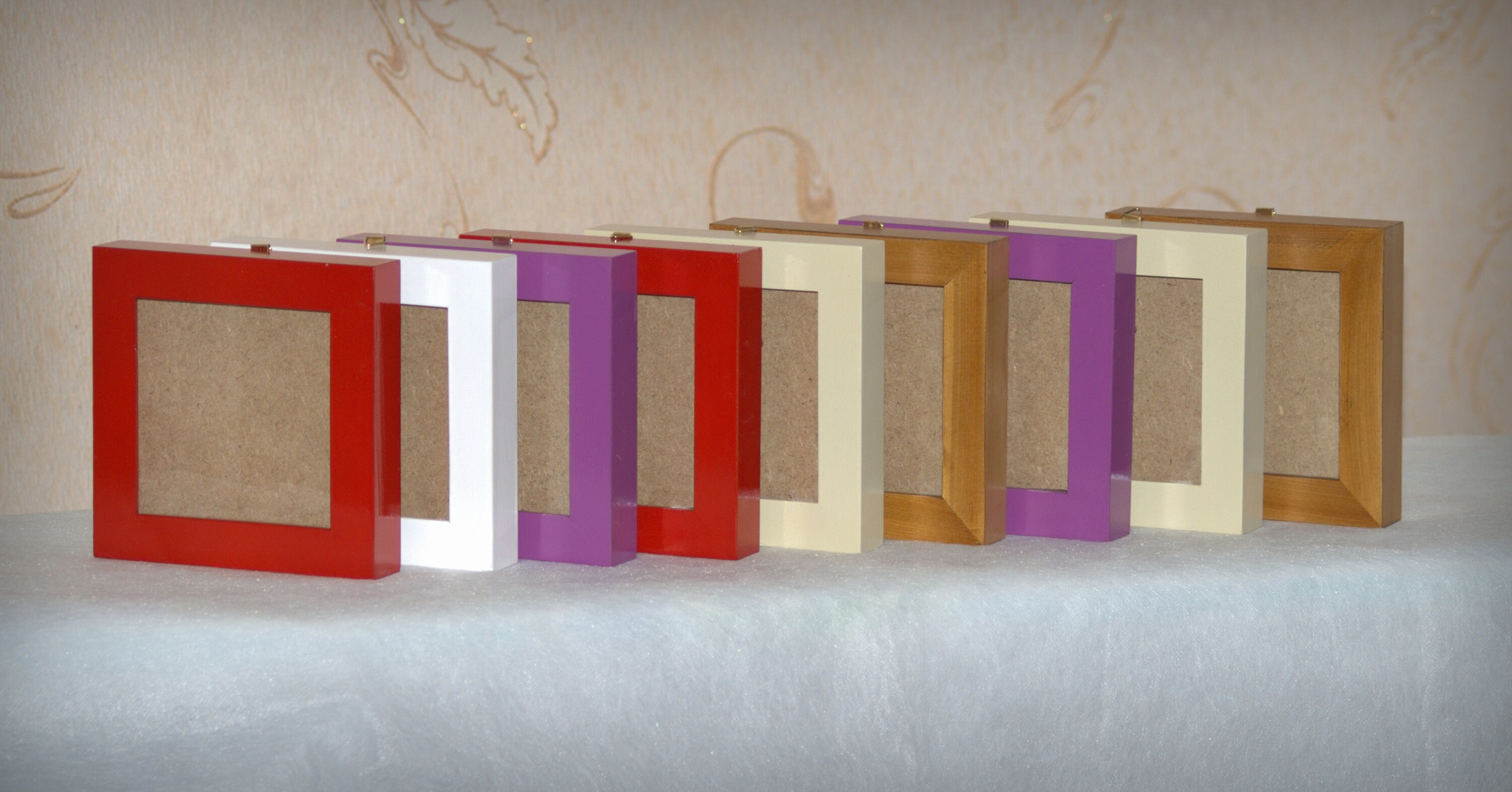 Set of 9 Deep Colored Frames. Wooden 3D Deep Photo Frame. - Etsy