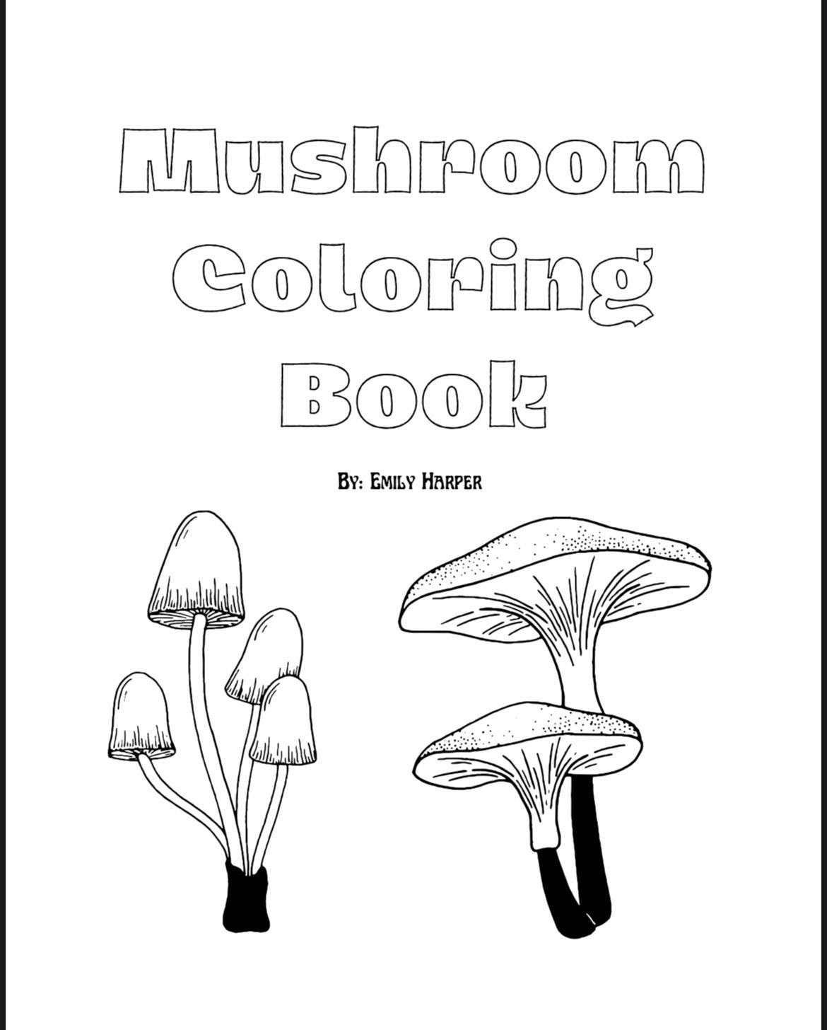 Mushroom Coloring Book - Etsy