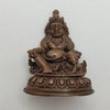 Deity of Wealth Dzambhala Sculpture - Traditional Nepalese Hand-crafted ...