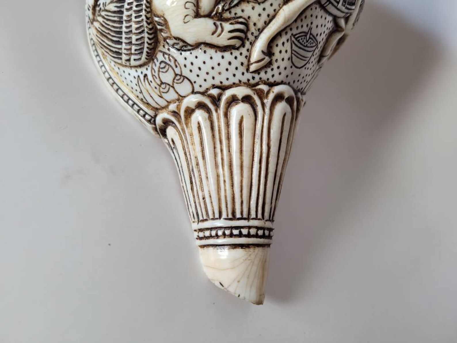Vintage Conch Shell Antique Style Conch Shell Tibetan Buddhist Ritual ...