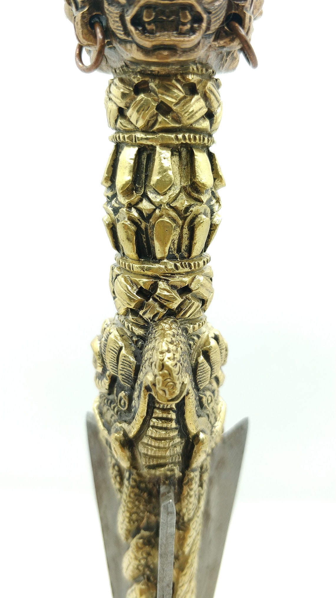 3 metal Phurba with stand | Etsy