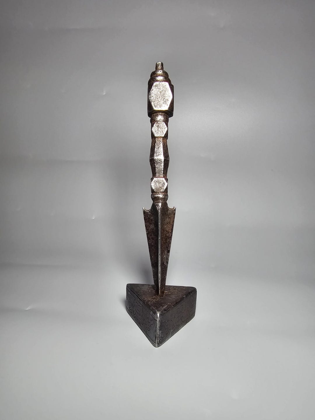 6 Inch Vintage Iron Phurba From Tibet | Iron Phurba | Vintage Phurba ...