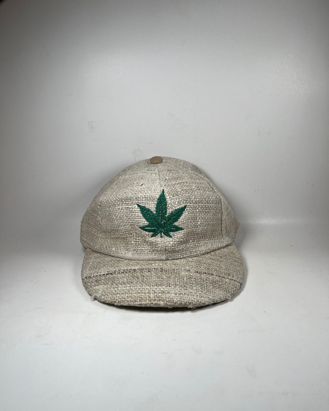Hemp Cap | Hemp Cap With Cannabis Embroidery | - Etsy