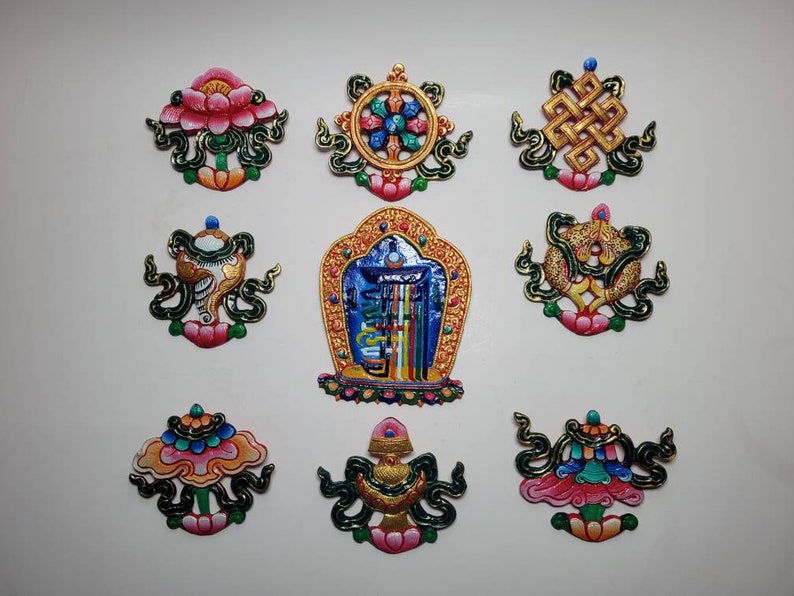 Astamangal Set Tashitage Set 8 Auspicious Symbol Set - Etsy