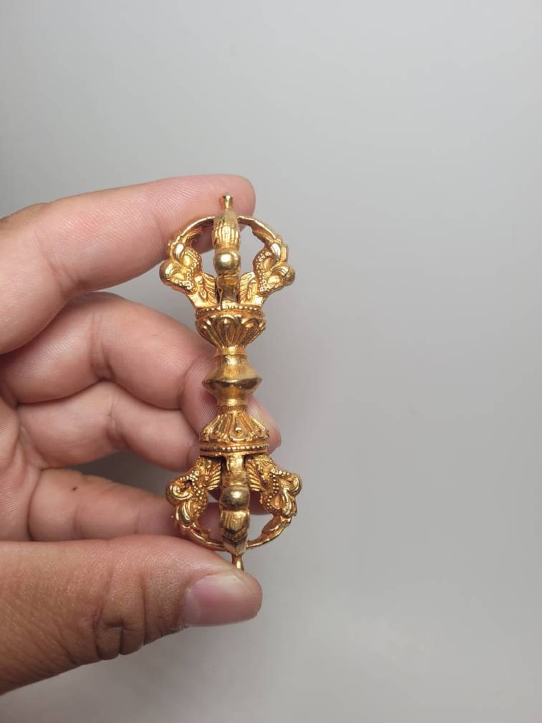 Vajra | Dorjee | Fire Gold Plated Vajra | Buddhist Vajra - Etsy