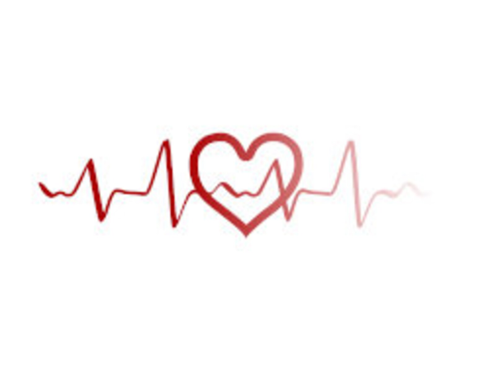 Heart Border With Heartbeat SVG and DXF for CNC Plasma and Cutting ...