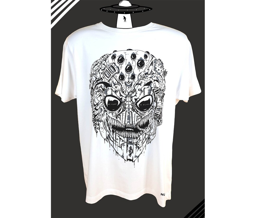 Alien Graphic T-shirt Graphic Tees Alternative Clothing - Etsy UK