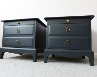 Stag Minstrel Bedroom Furniture Painted Blue - Etsy UK