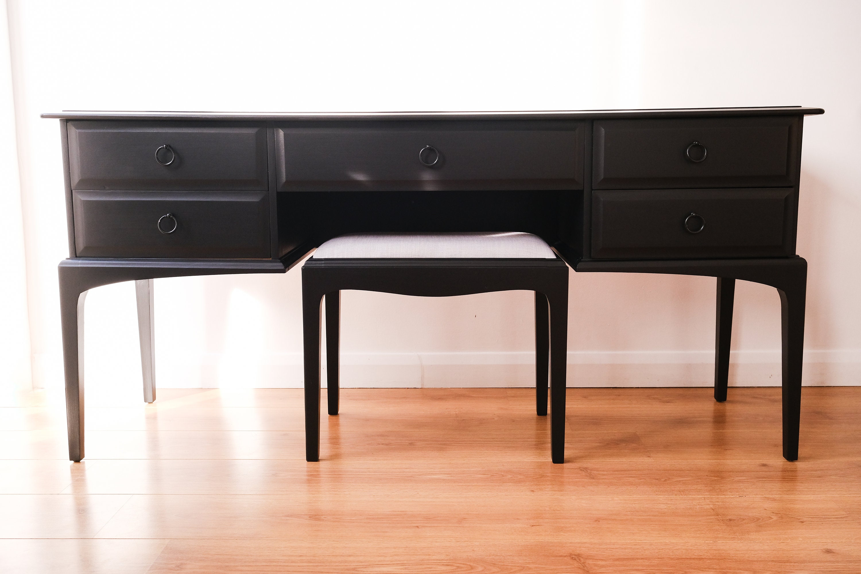 Hand Painted Stag Dressing Table, Black Dressing Table, Stag Minstrel ...