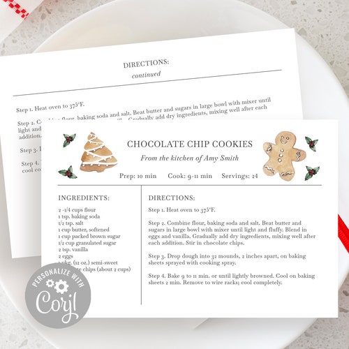 EDITABLE Christmas Cookie Exchange Flyer Cookie Exchange Flyer | Etsy