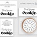 Editable Paint Your Own Cookie Bag Topper Template, Black and White ...