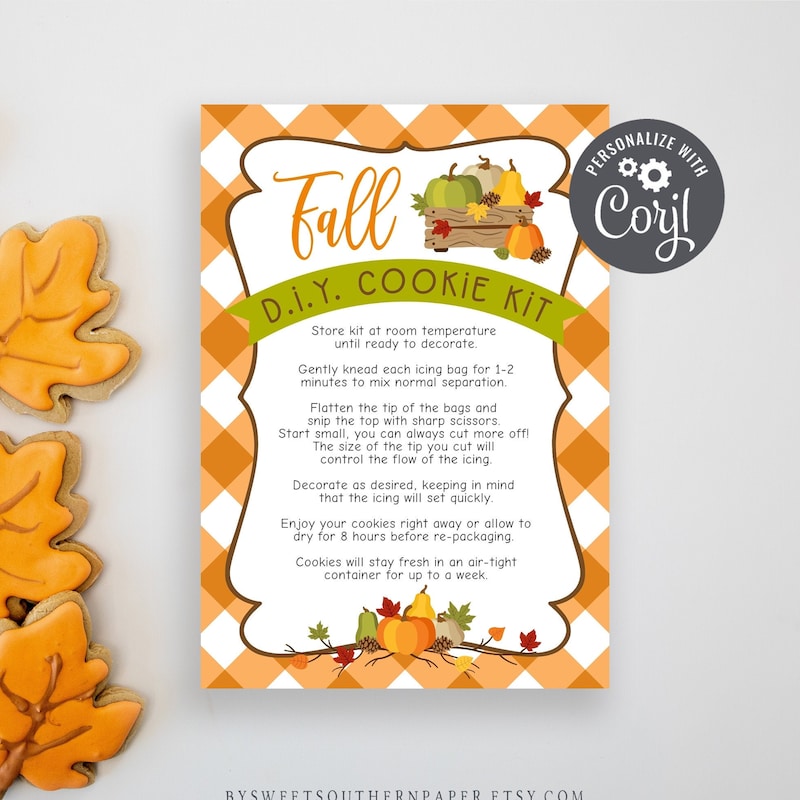 Fall Cookies - Etsy