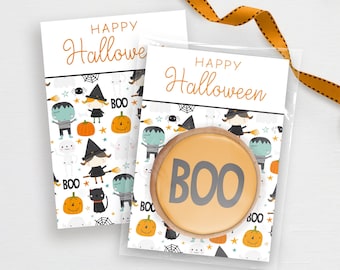 Halloween DIY Cookie Kit Instructions Card 4x5 Kids Cookie DIY ...
