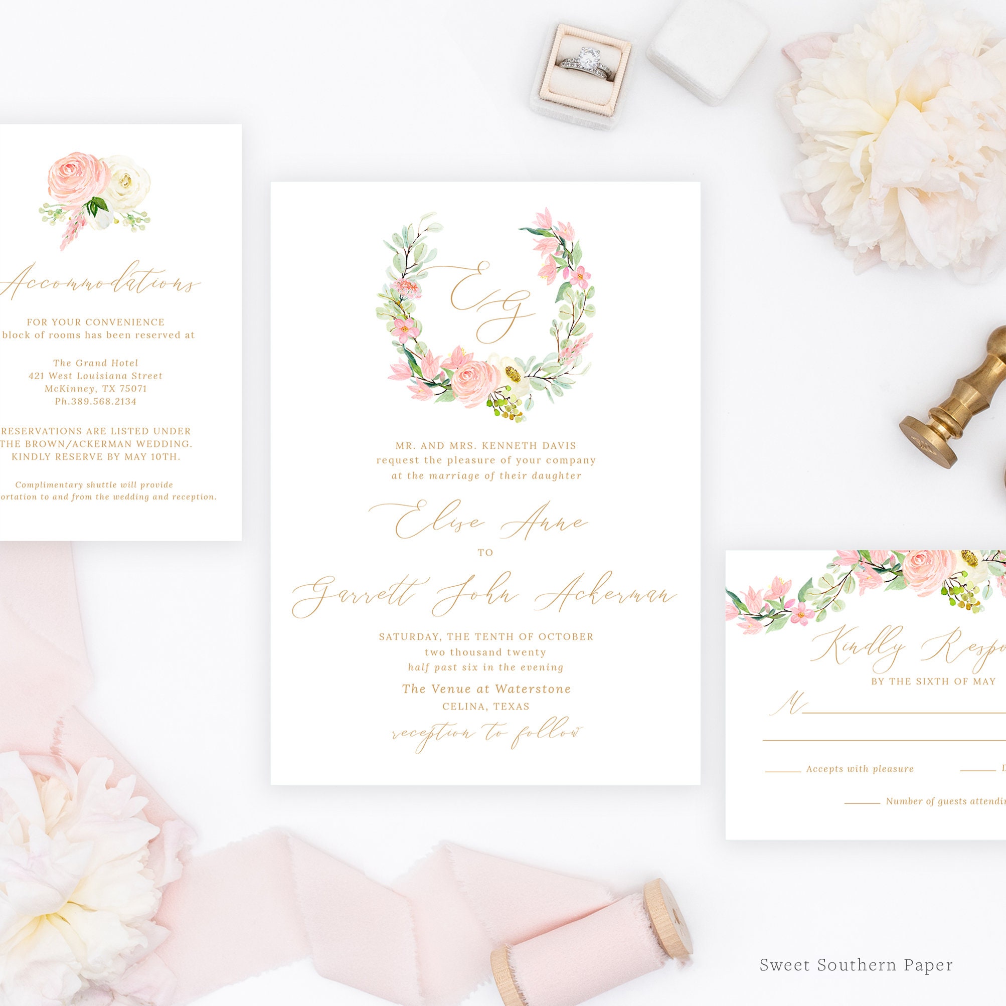 Editable Wedding Invitation INSTANT DOWNLOAD Printable | Etsy