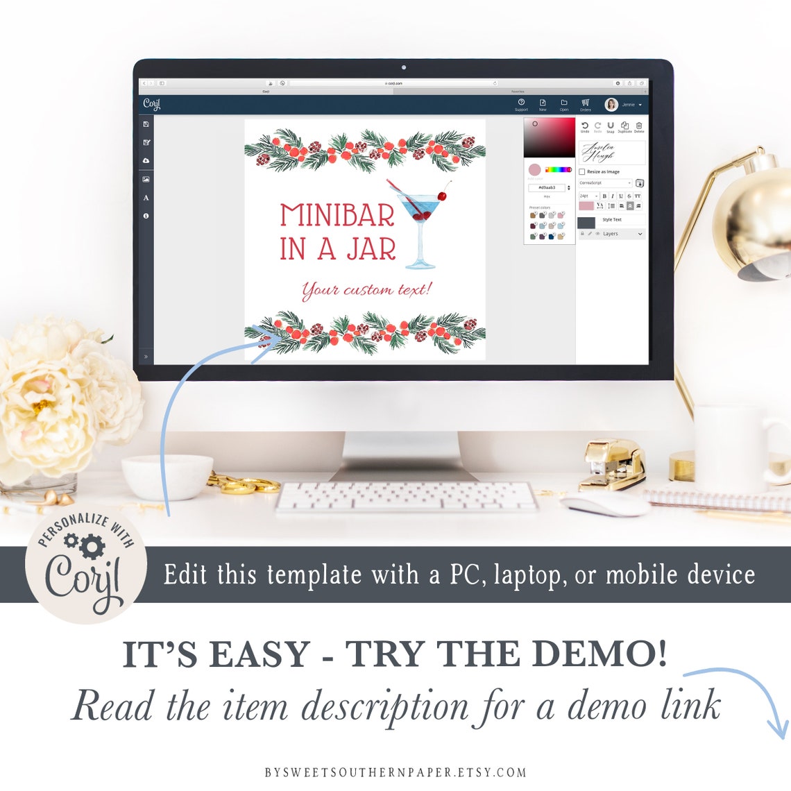 Editable Bar in a Jar Label Printable Christmas Gift - Etsy Singapore