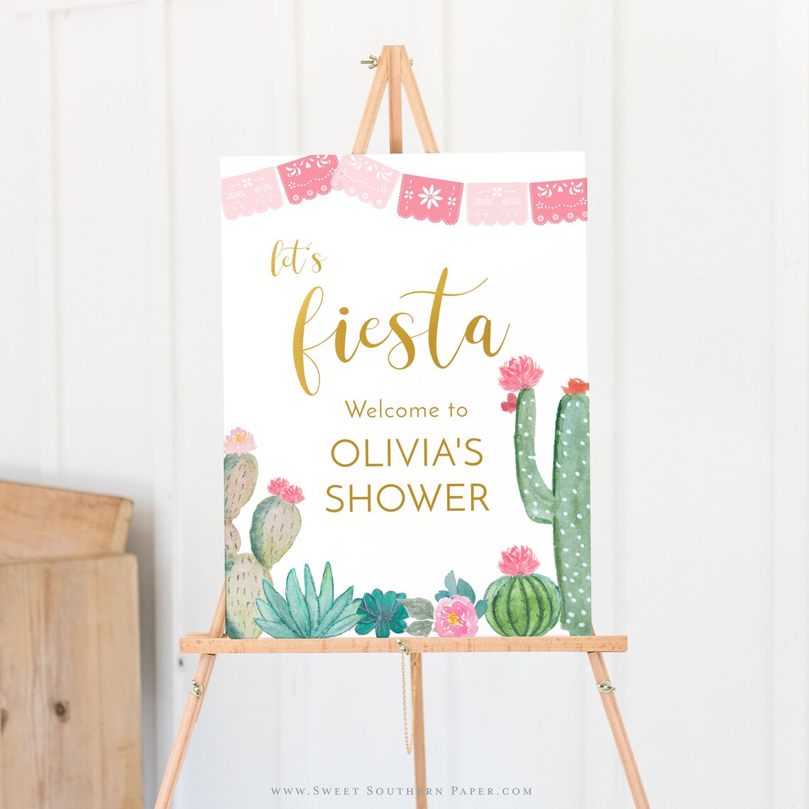 Let's Fiesta Shower Welcome Sign INSTANT DOWNLOAD Taco - Etsy