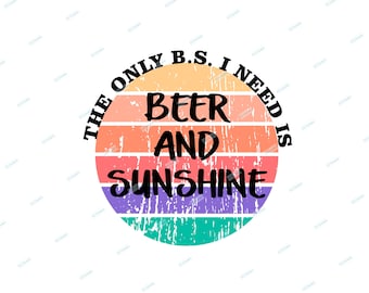 Sunshine and Beer - Etsy