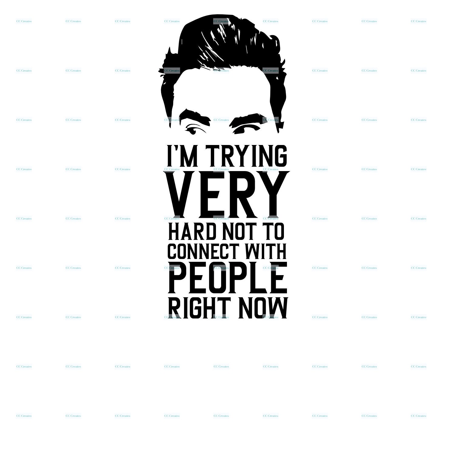 I'm Trying Very Hard Not to Connect With People Right Now - Etsy Singapore