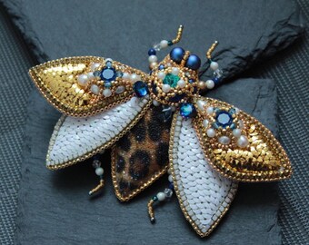 Beaded Bug Brooch | Etsy