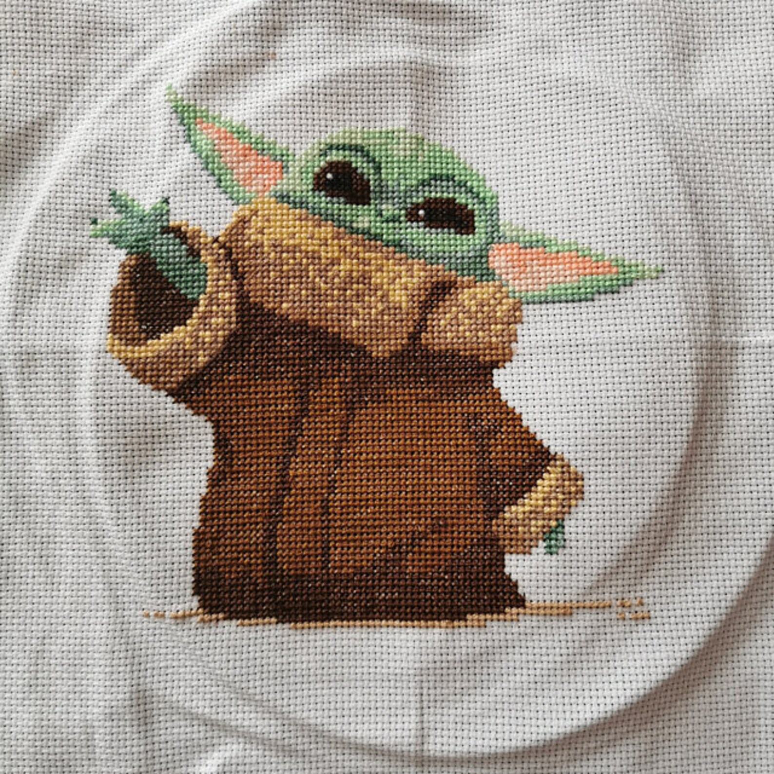 Baby Yoda Cross Stitch Grogu Chart Mando Pattern Star Wars Art | Etsy