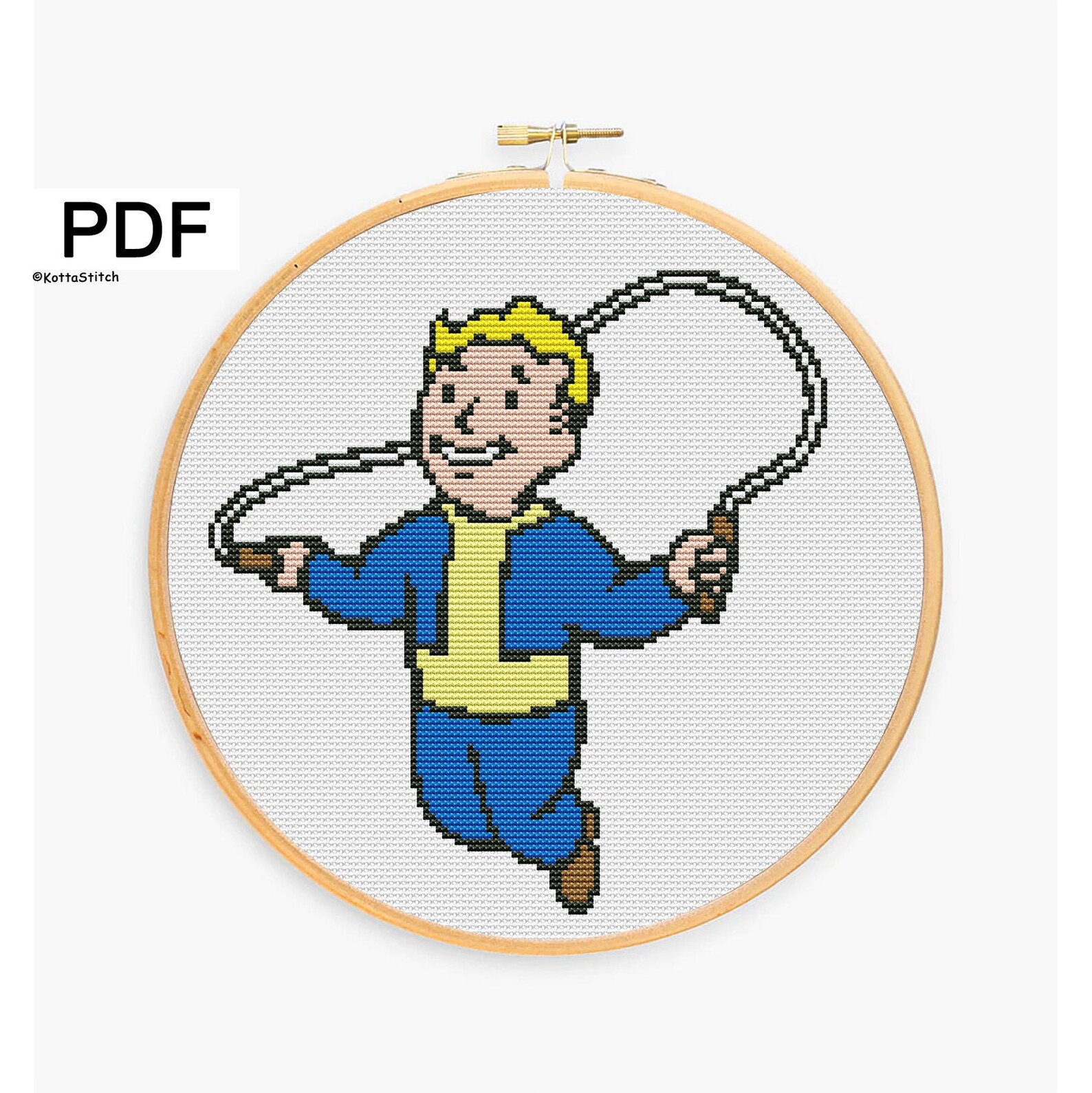 Fallout Cross Stitch Pattern Fallout Cross Stitch Chart | Etsy