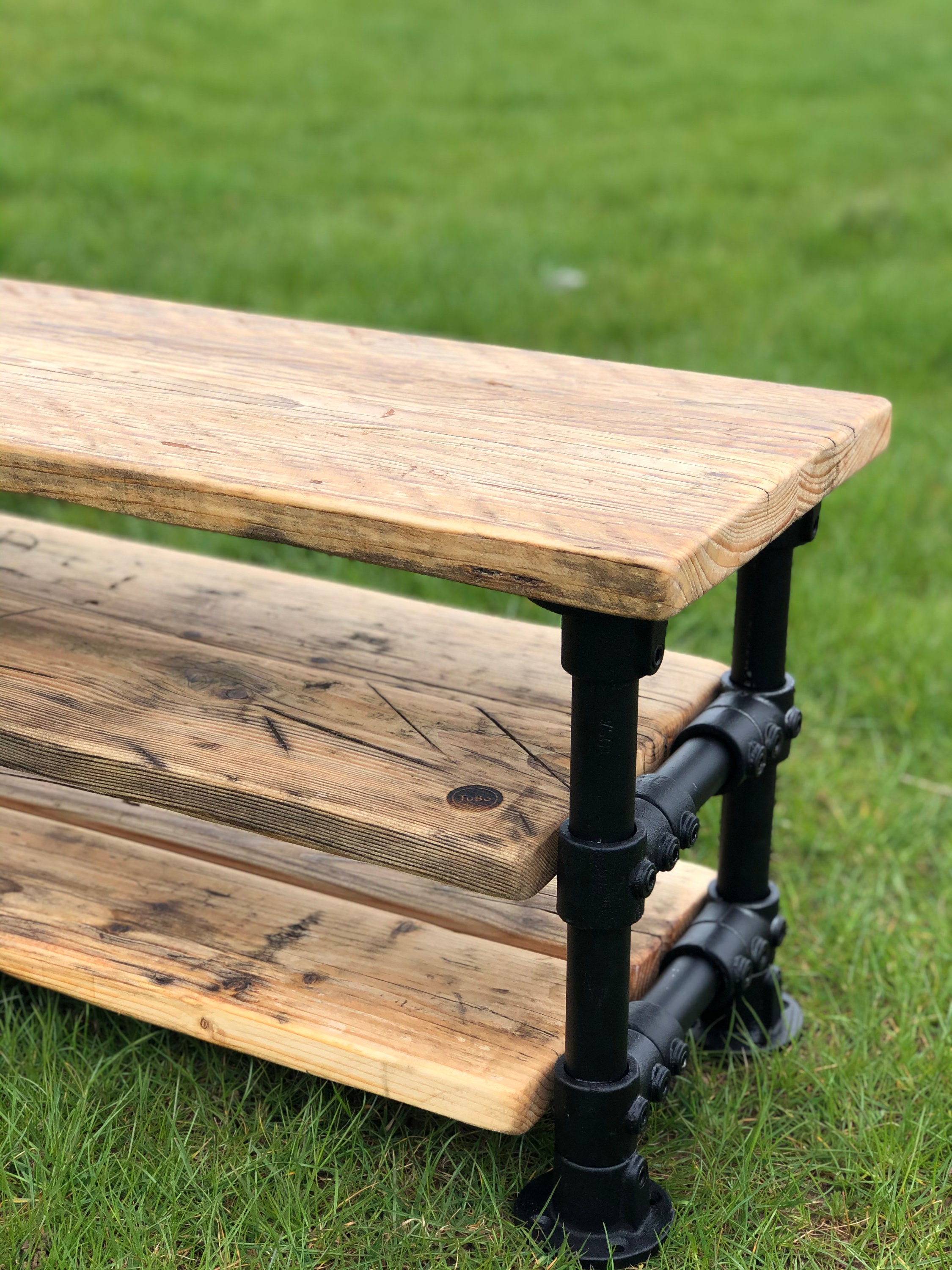 Industrial TV Stand Rustic TV Stand - Etsy