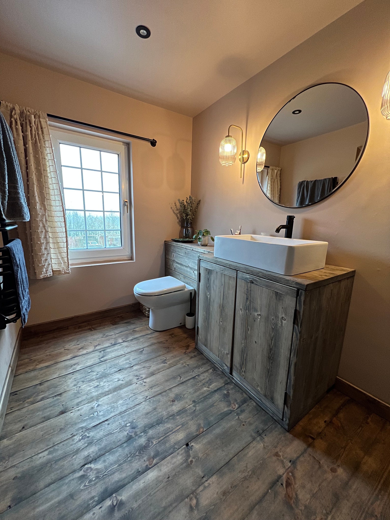 Rustic Vanity Unit Reclaimed Vanity Unit Farmhouse - Etsy