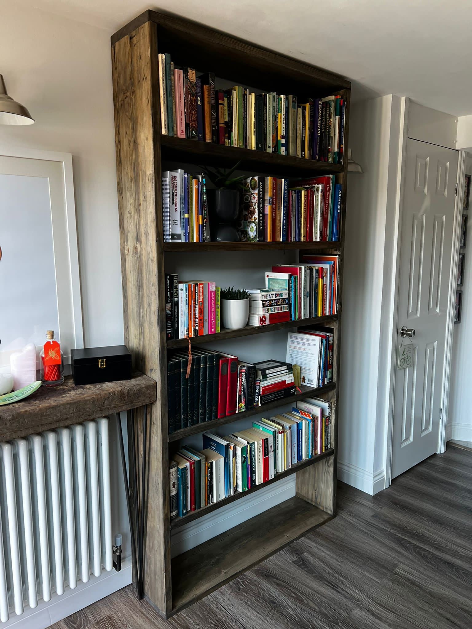 Rustic Reclaimed Scaffold Board Bookcase - Etsy UK