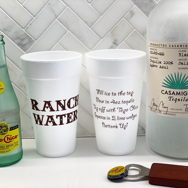 Ranch Water Cups - Etsy