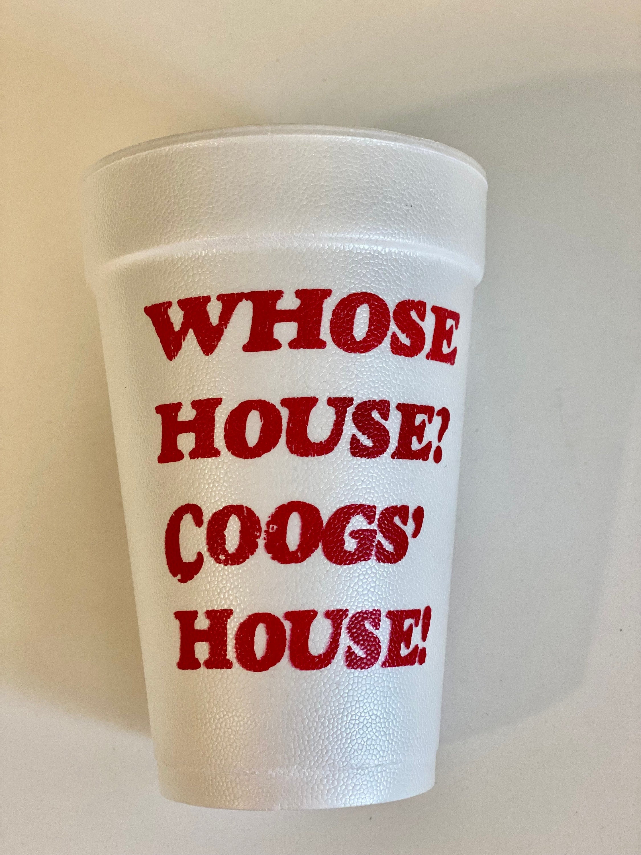 Coogs House // Houston Cougars // Whose House Coogs House // - Etsy