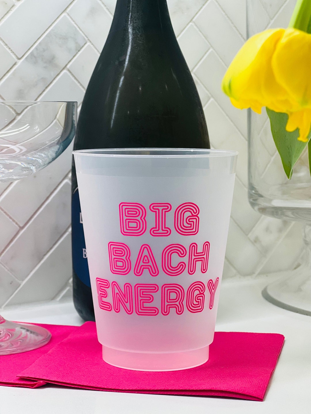 Bachelorette Party?! Yes Ma’am! / BIG BACH ENERGY is a Must / 16oz ...