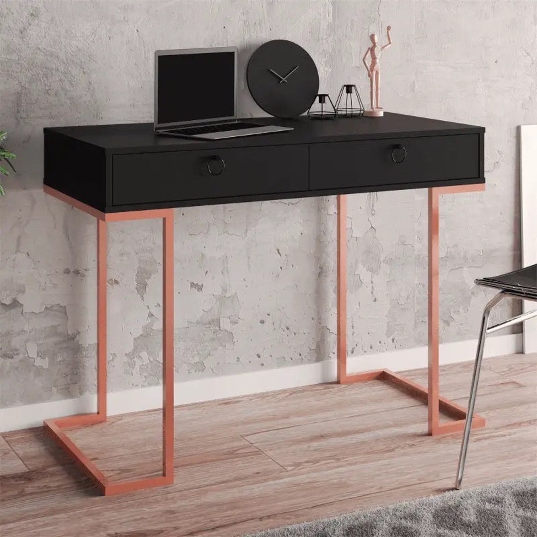 Modern Sleek Computer Office Desk Workstationstudy Writing - Etsy