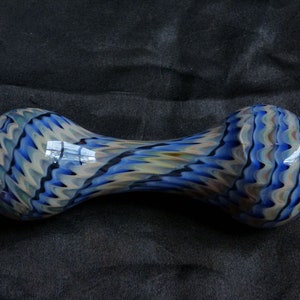 Big and Thick Full Color Rake Pattern Glass Pipe. Boro/pyrex Made in ...