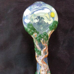 Daytime Tree Scene Glass Pipe Boro/pyrex Made in the USA. Whole Nature ...