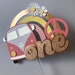 Groovy One Cake Topper, Two Groovy Cake Topper, Retro Van Cake Topper ...