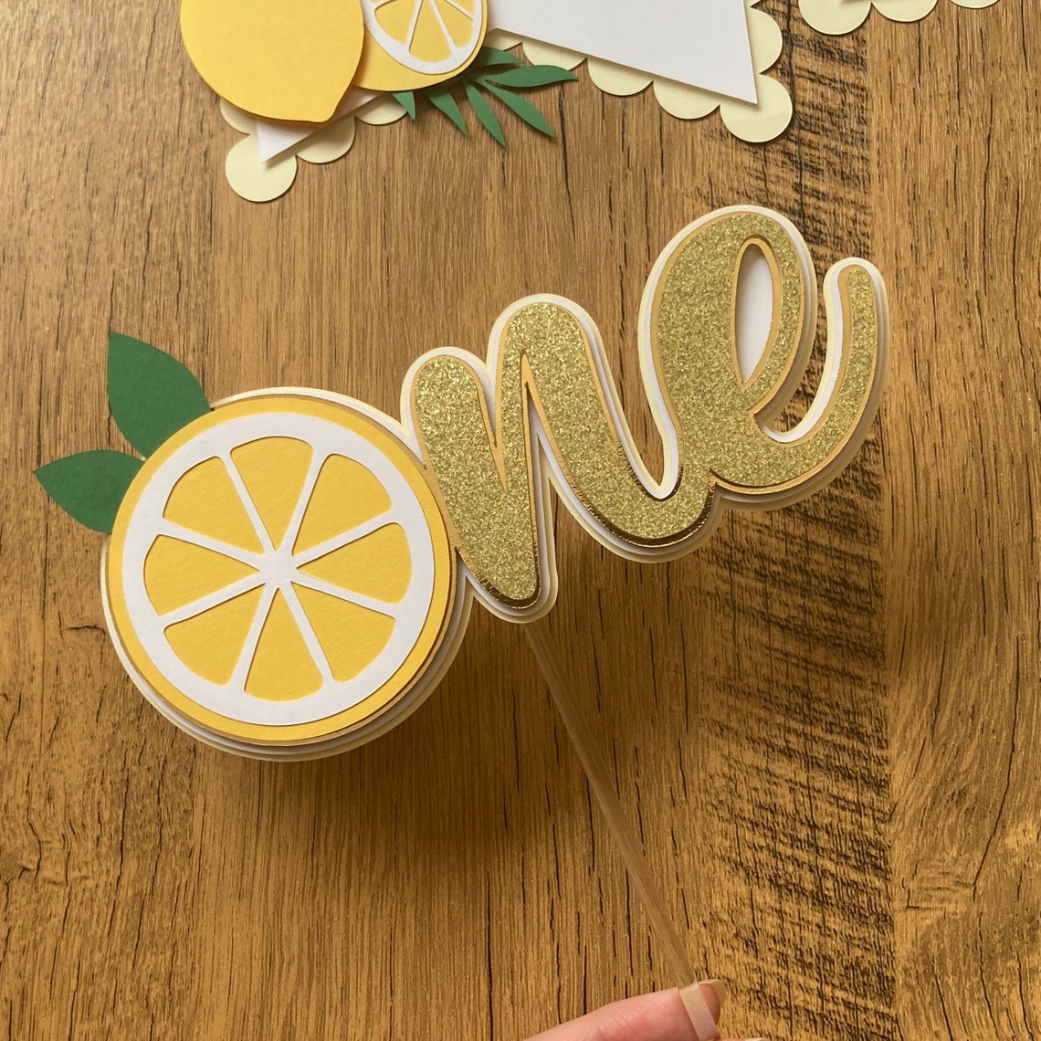 Lemon Cake Topper 1st Birthday Lemon Cake Topper Lemonade - Etsy