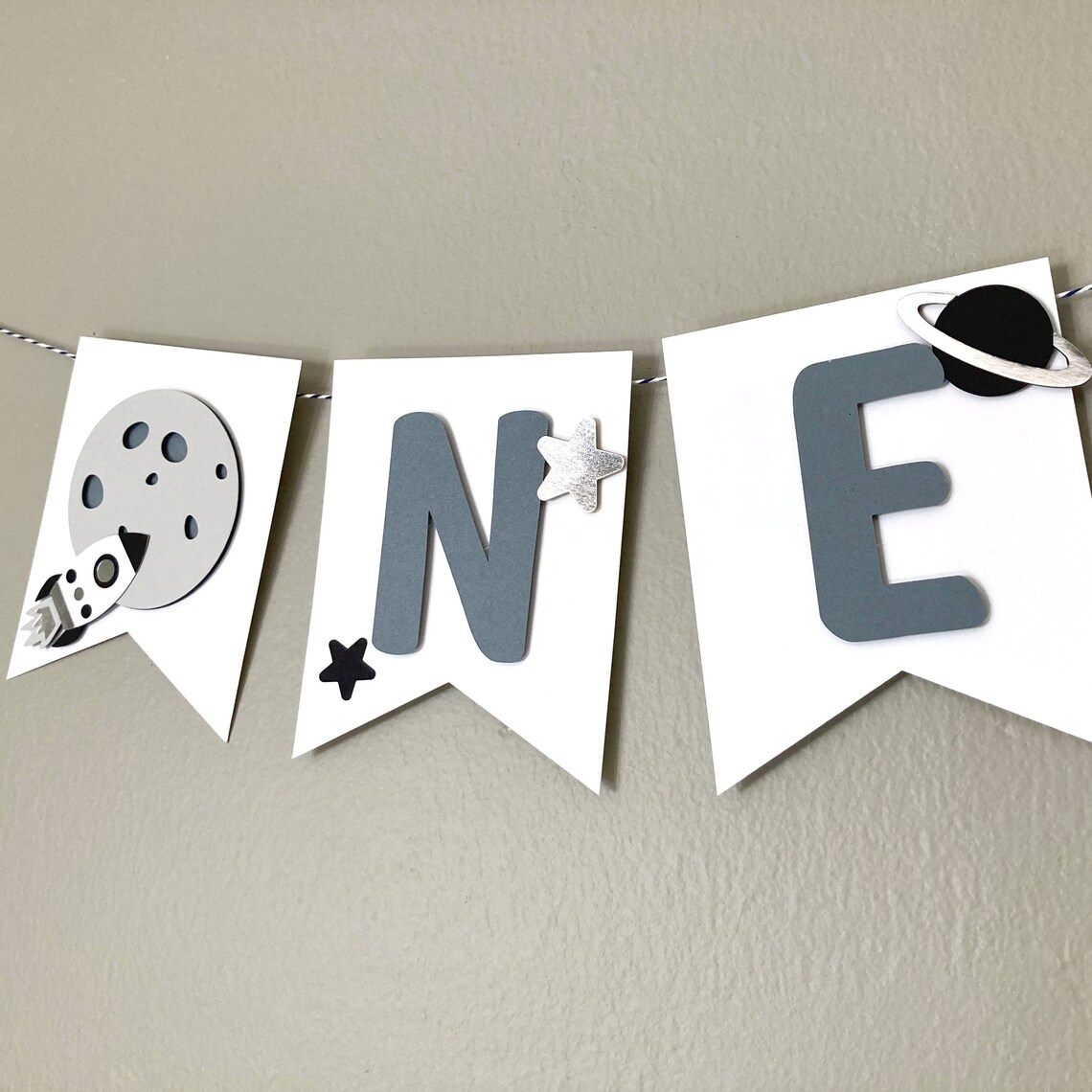 One Outer Space Cake Topper 1st Trip Around the Sun Birthday - Etsy