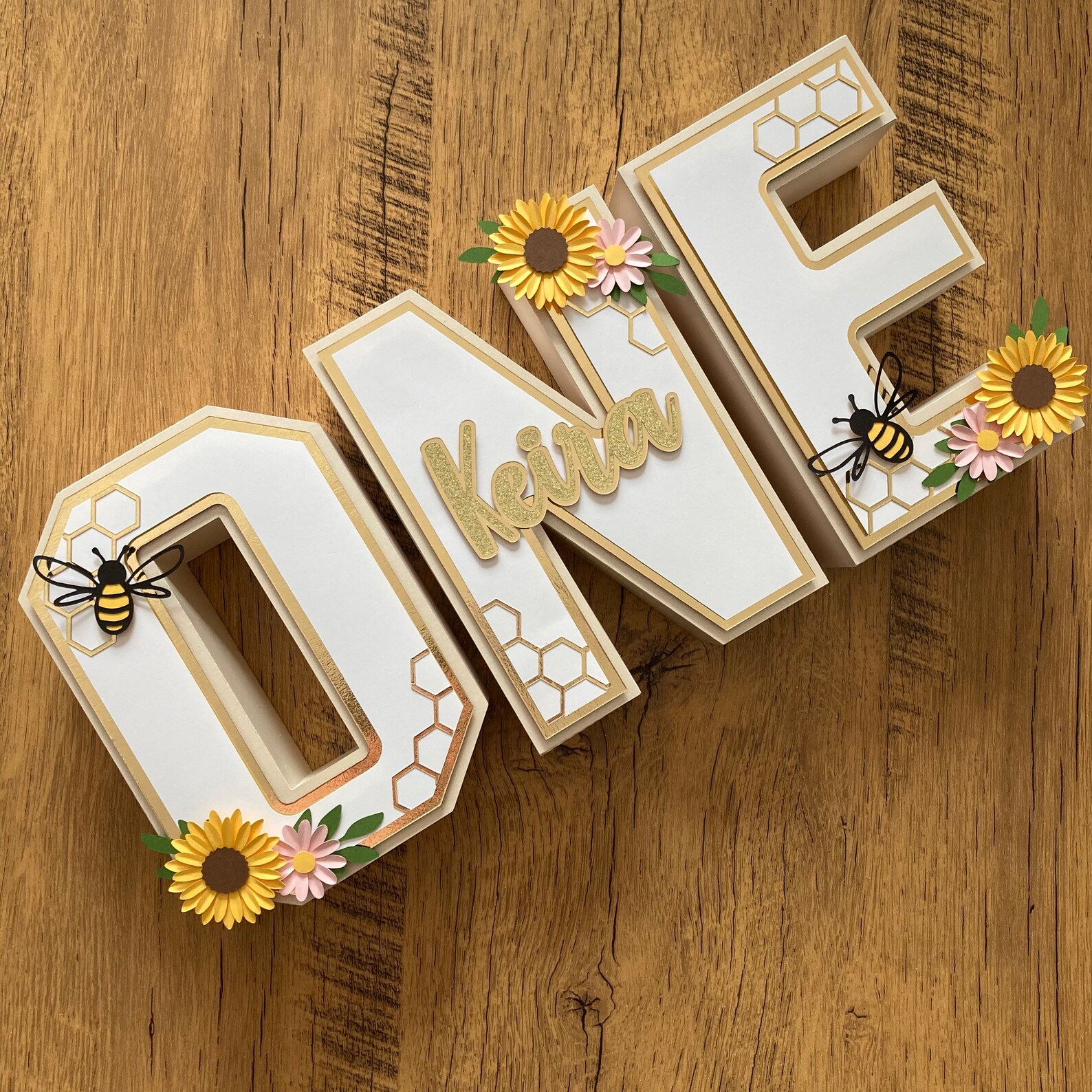 Bee Birthday Cake Topper One Bee Cake Topper 1st Bee-day - Etsy