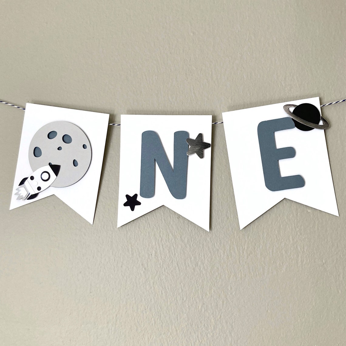 One Outer Space Cake Topper 1st Trip Around the Sun Birthday - Etsy