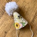 Sunflower Bee Birthday Hat, Floral Bee Party Hat, Pom Pom Party Hat ...